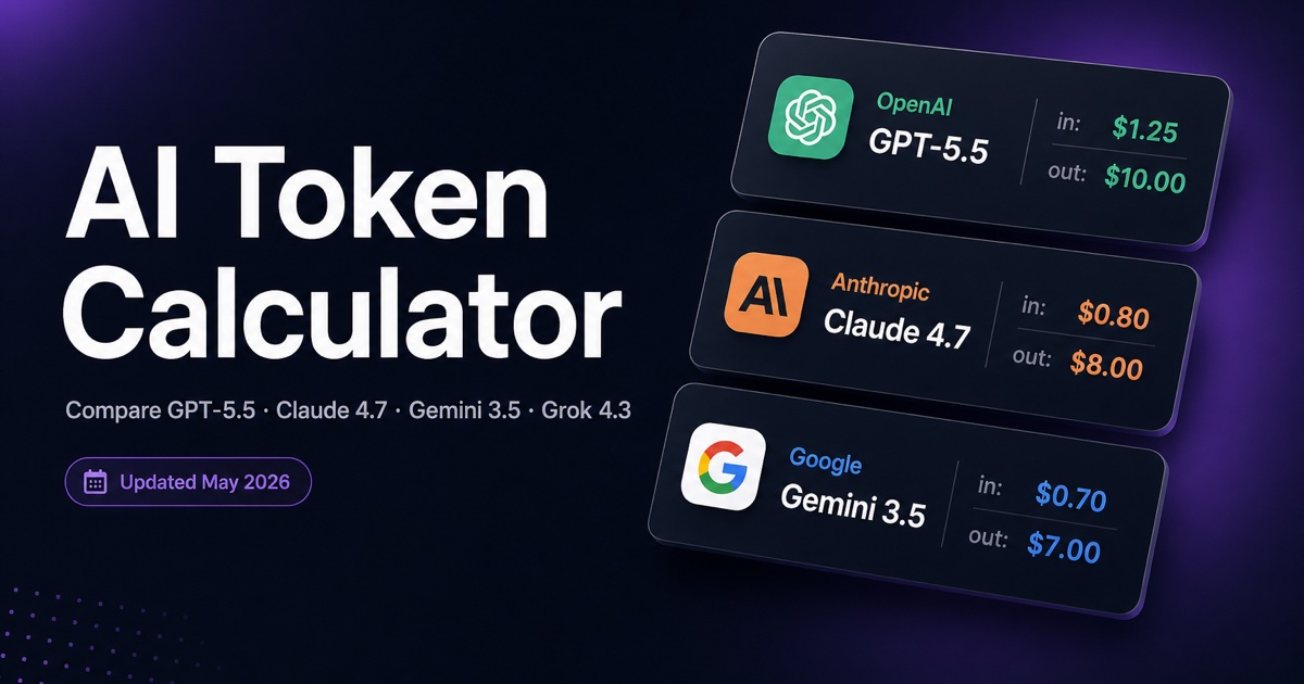 GPT-5.5 Cost Calculator (2026) — OpenAI GPT-5.5 & GPT-5.5 Pro API Pricing